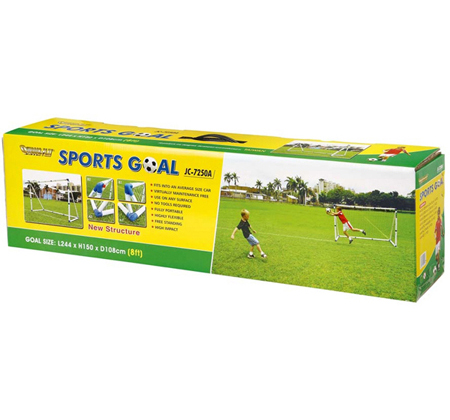 Childrens football kids practice goal posts large and small UK