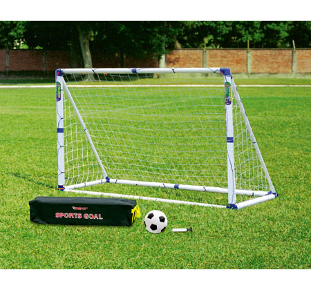 Childrens football kids practice goal posts large and small UK